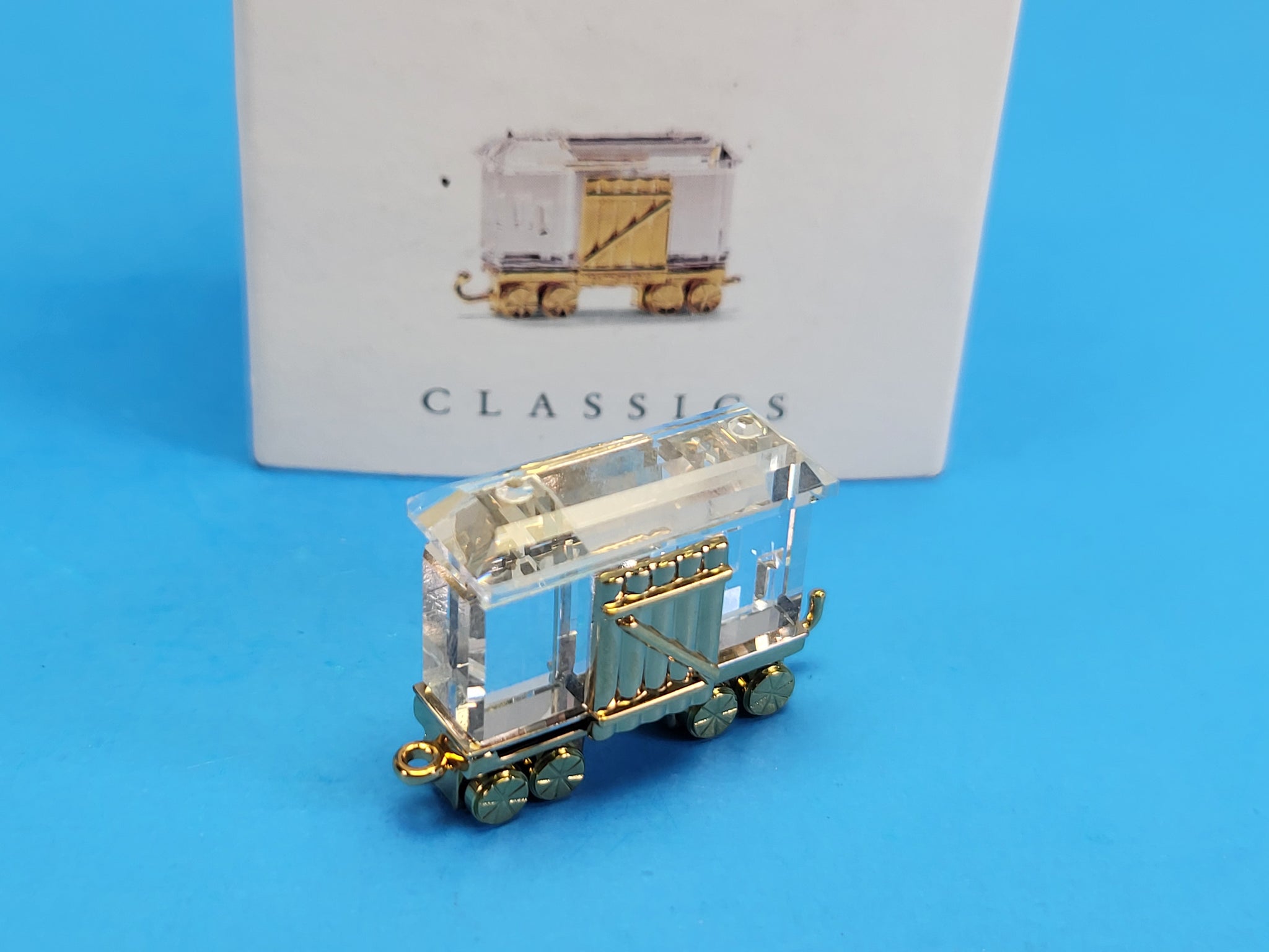 MEMORIES – TRAIN FREIGHT CAR GOLD 219194 – Collect Crystal