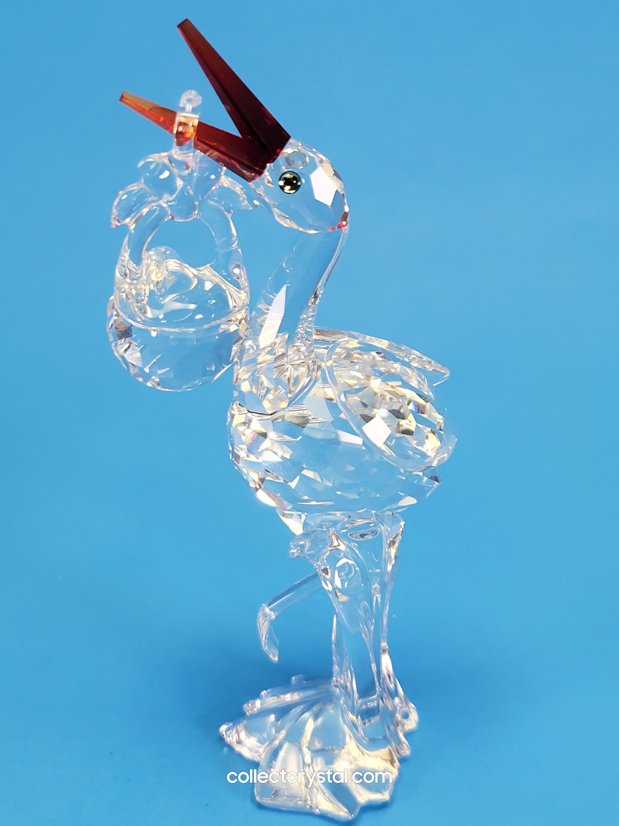 Stork Bird w/Baby in Basket Figurine 659401 Cheerful Times – Collect ...